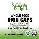 Iron Caps - Whole Food Essentials - 60 Vegan Caps - My Natures Delight