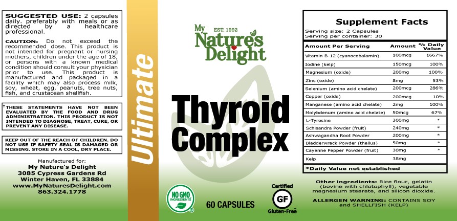 Ultimate Thyroid Complex - 60 Caps - My Natures Delight