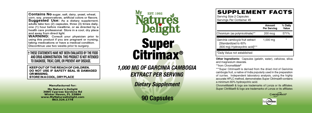 Super Citrimax – 90 Caps – My Natures Delight
