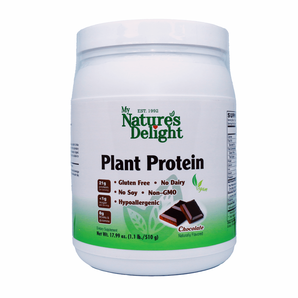 Plant Protein - Chocolate - 1.1 LB Powder - My Natures Delight