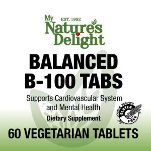 Balanced B-100 -60 Veg Tabs | My Nature's Delight