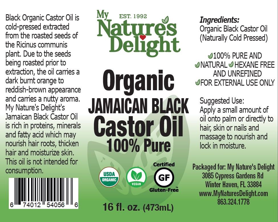 Organic Jamaican Black Castor Oil - 16 oz - My Natures Delight